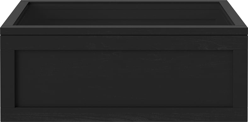 Box na skladování potravin Norie dřevěné se skleněnou pokličkou