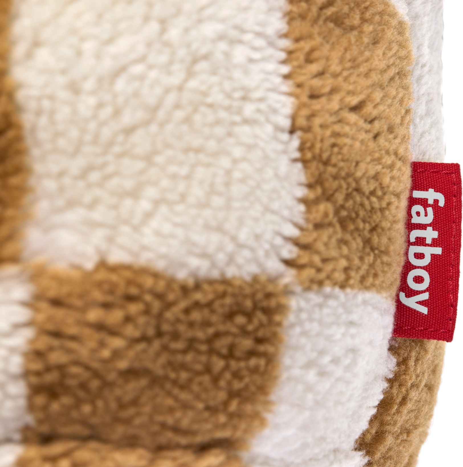 Puf Point Teddy Chess brązowo-kremowy - Fatboy 106708 | FF