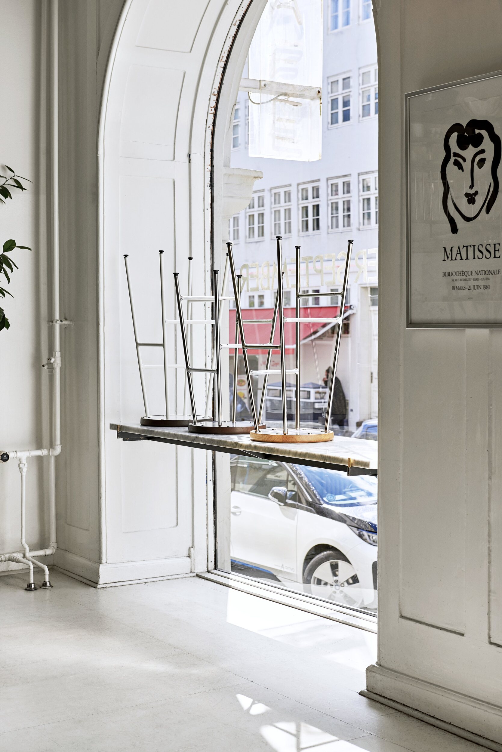 Stołek barowy Cornet 75 cm na chromowanych nogach - Hay AA588-A217