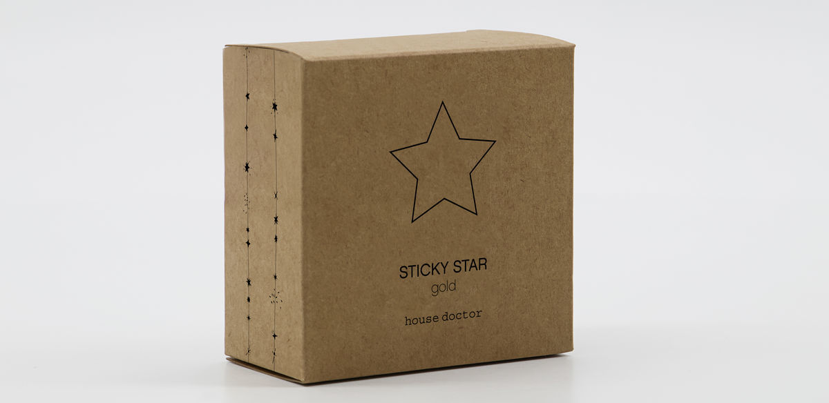 Naklejki Sticky star złote 50 szt. - House Doctor 209700112 | FF
