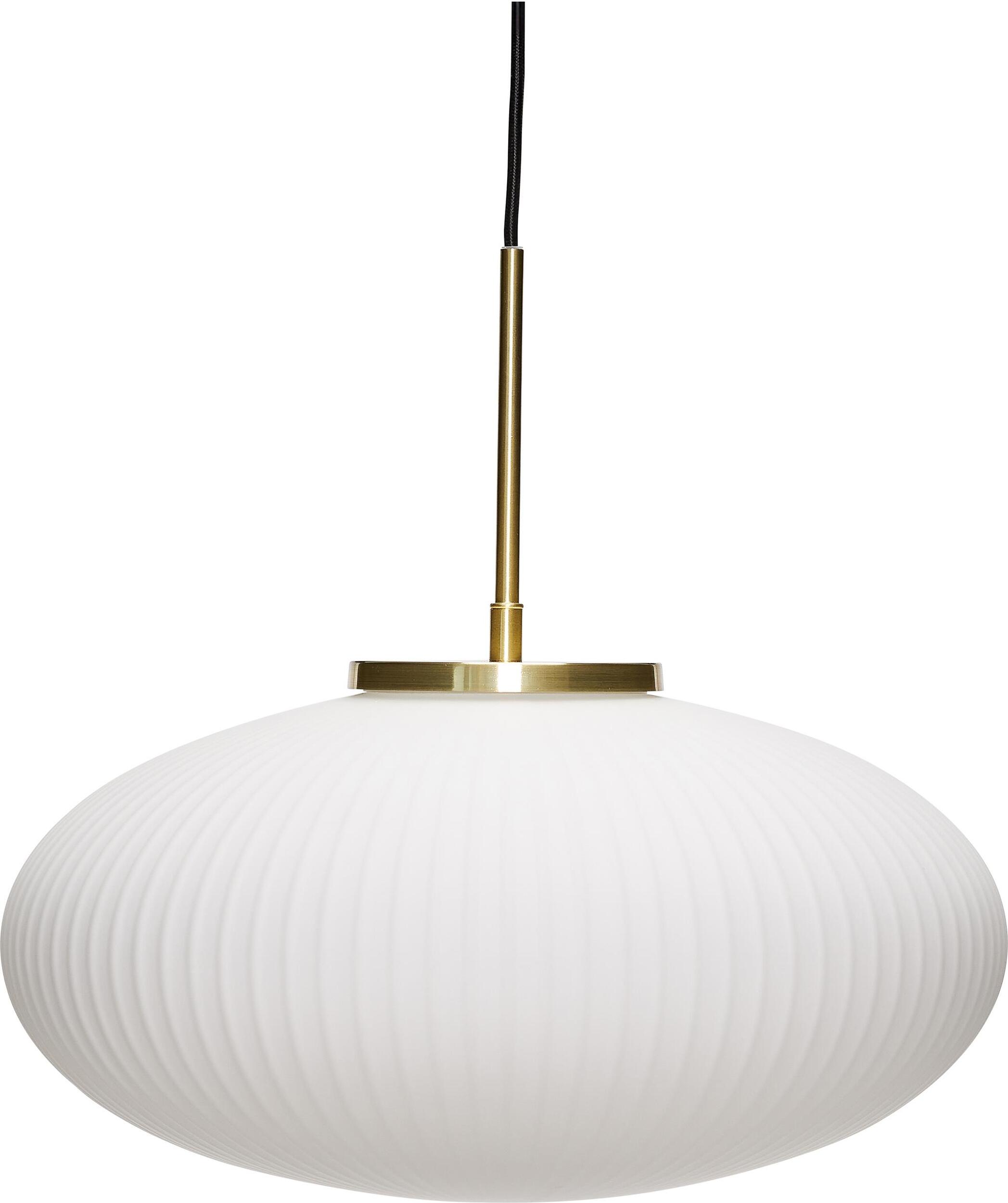 Lampa wisząca Serene biała - Hübsch 962009 | Fabryka Form