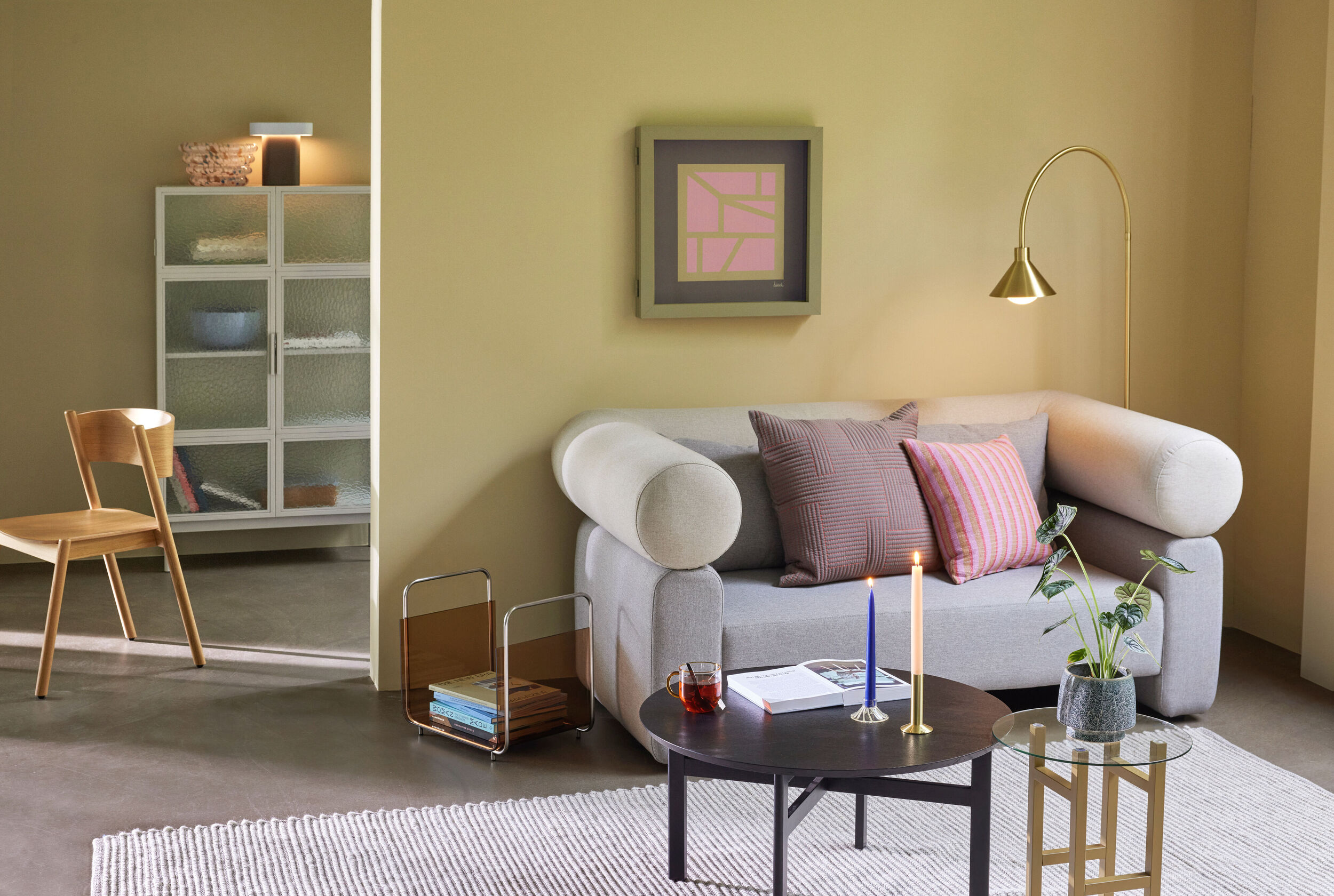 Sofa Vera szara - Hübsch 021916 | Fabryka Form
