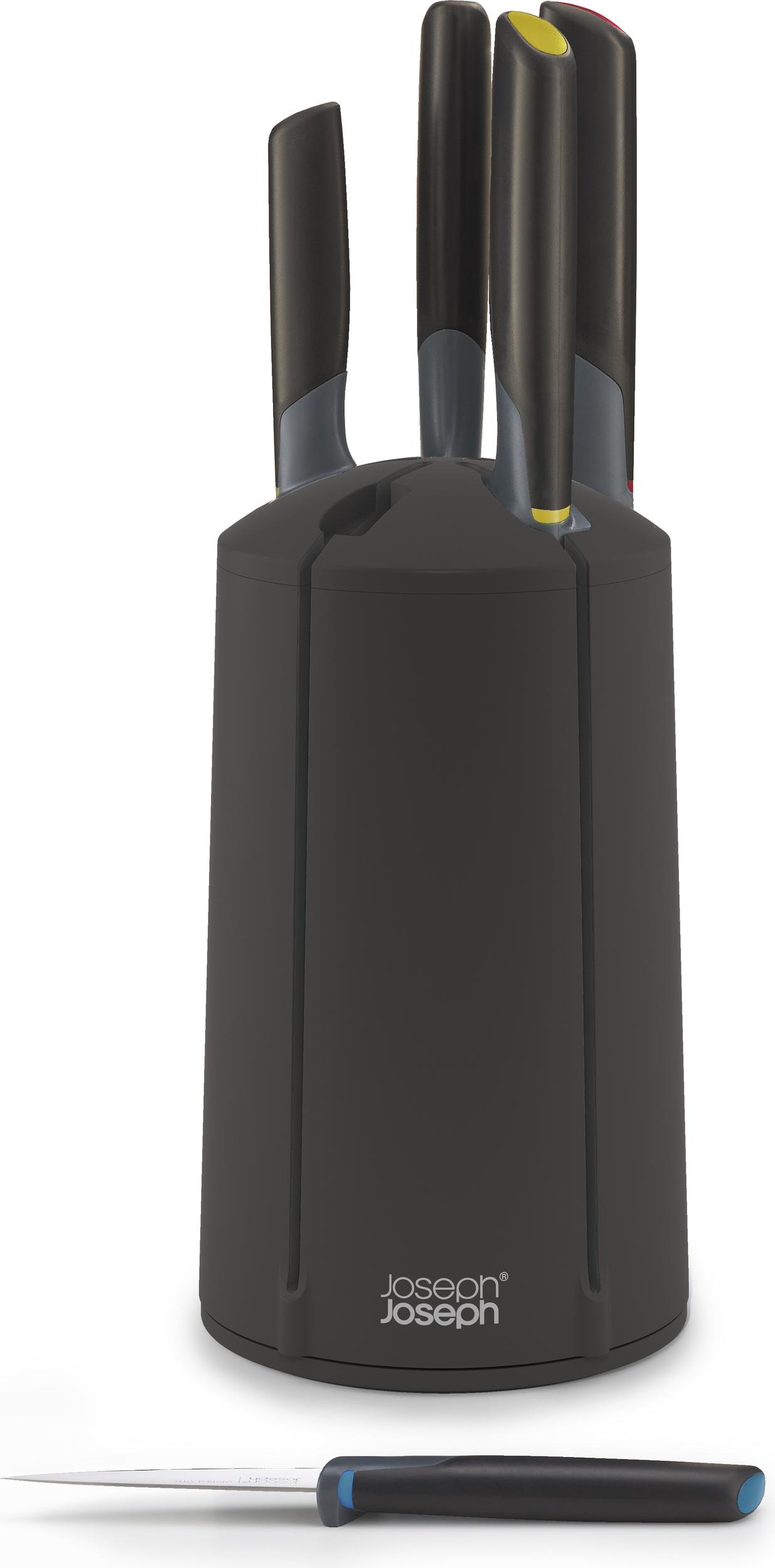 Bloc cu 5 cuțite Elevate colorat rotativ - Joseph Joseph 10527 | FA