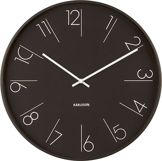 Zegar ścienny Elegant Numbers - Karlsson KA5607BK | Fabryka Form Zegar ścienny Elegant Numbers - Karlsson KA5607BK | Fabryka Form