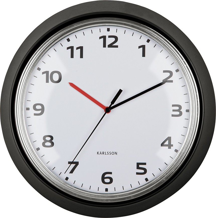 Zegar ścienny Modern Retro - Karlsson KA6006BK | Fabryka Form