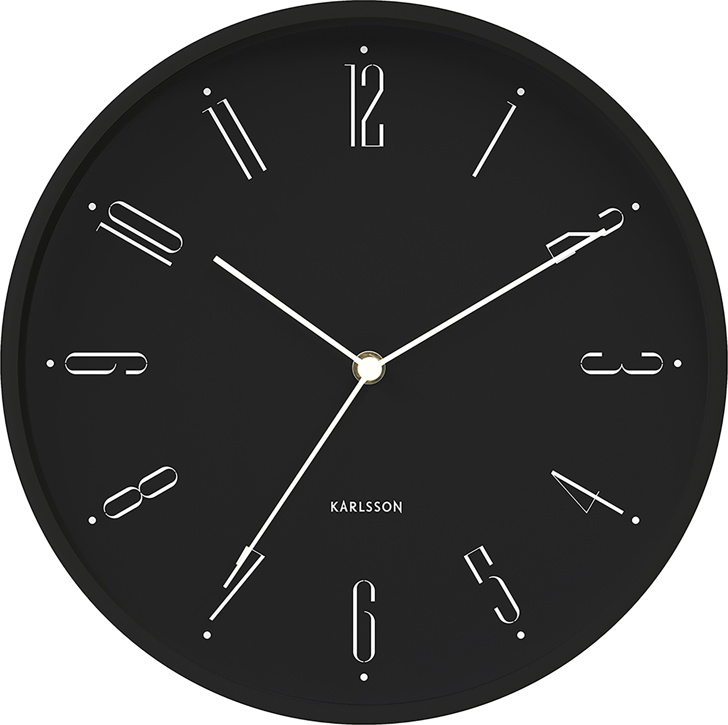 Zegar ścienny Regal Numbers - Karlsson KA5988BK | Fabryka Form