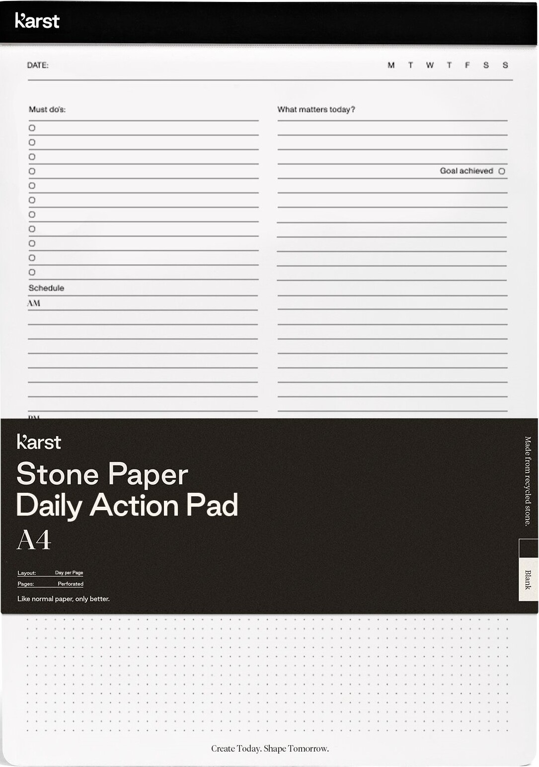 Karst Daily planner A4 - KA-NP-A4-Daily | FormAdore