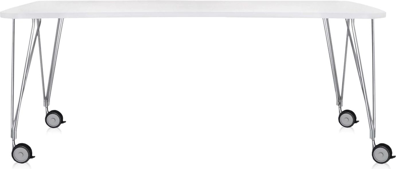 Biurko Max 190 cm na kółkach - Kartell 4512_2m, Ferruccio Laviani