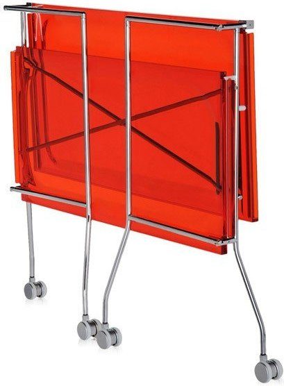 Flip Wheeled tray table - Kartell, Antonio Citterio | FormAdore