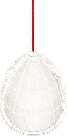 Lampă Frame M neagră fir alb-negru - Kaspa 10340102 | FormAdore