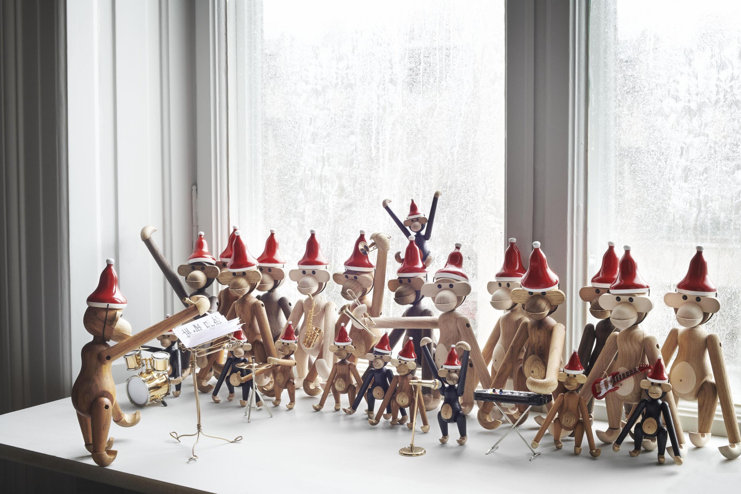 Figurka Kay Bojesen opice dřevěná mini černá - 39276 | FormAdore