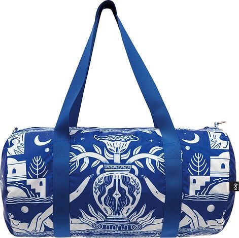 Torba LOQI Weekender Artist Red Poppy Bee psy z recyklingu - FF