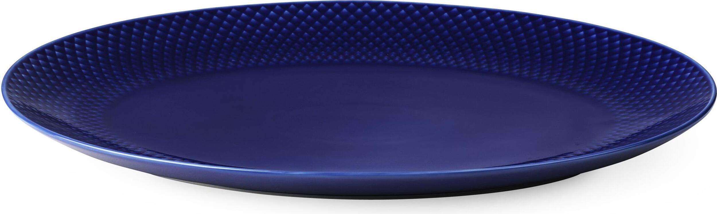 Rhombe Platter 35 cm navy blue - Lyngby 201953 | FormAdore