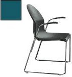 Fotel Aida niebieski rama chromowana - Magis, Richard Sapper | FF