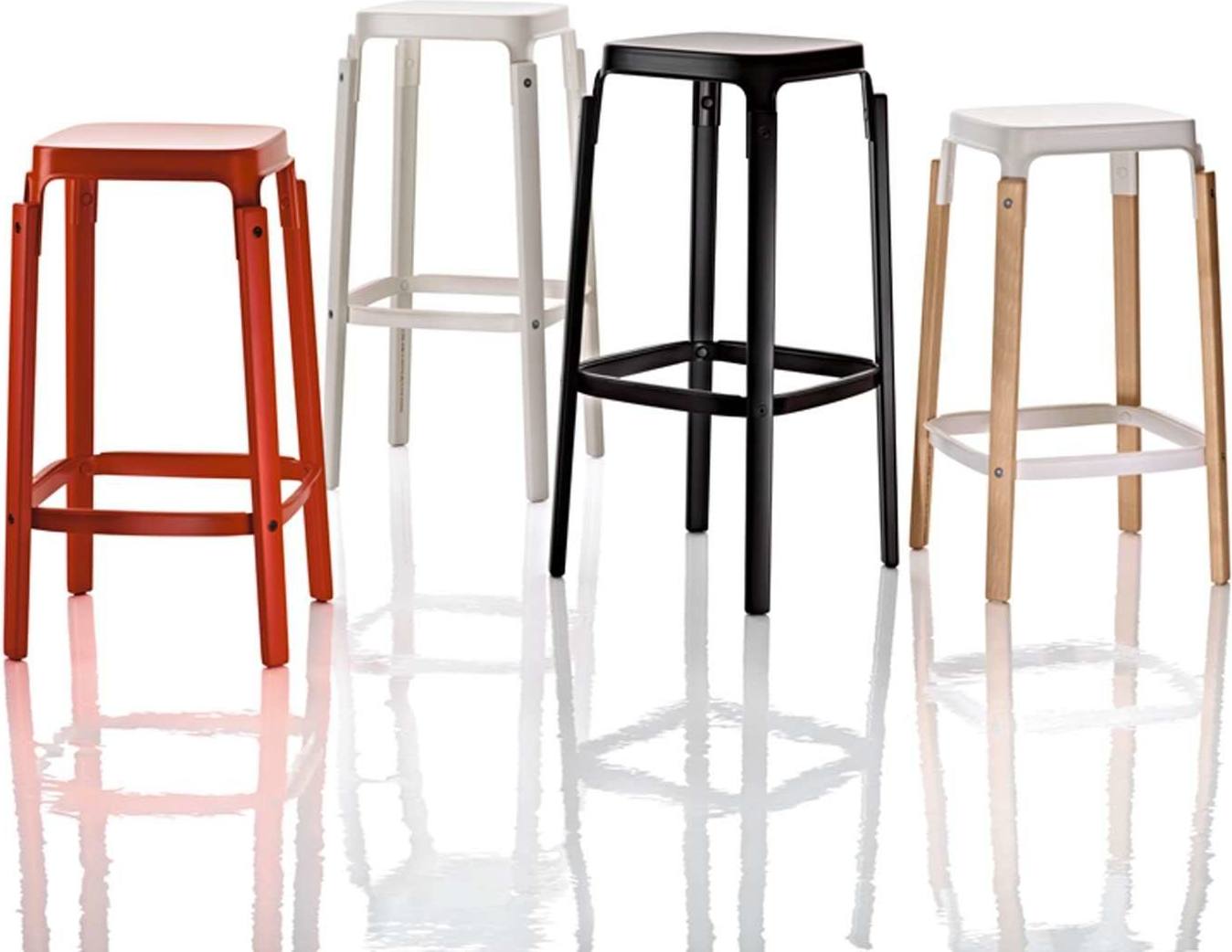 Steelwood Bar stool 68 cm - Magis