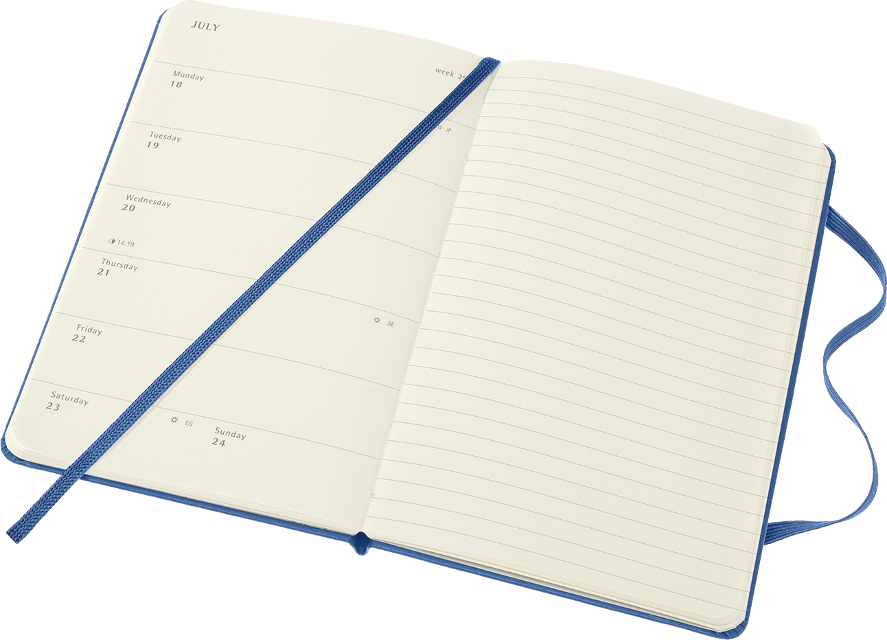 Kalendarz Moleskine 2022 12M Harry Potter P tygodniowy twarda oprawa