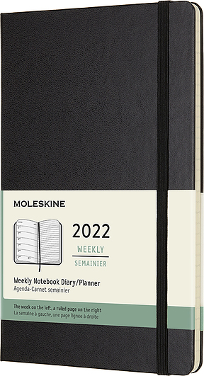 Kalendarz Moleskine 2022 12M L tygodniowy twarda oprawa - FF