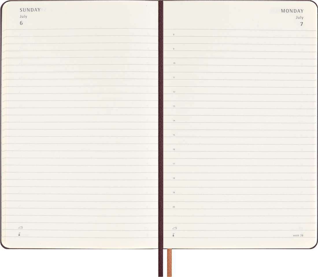 Kalendarz Moleskine 2025 12M Harry Potter Accio L dzienny twarda oprawa