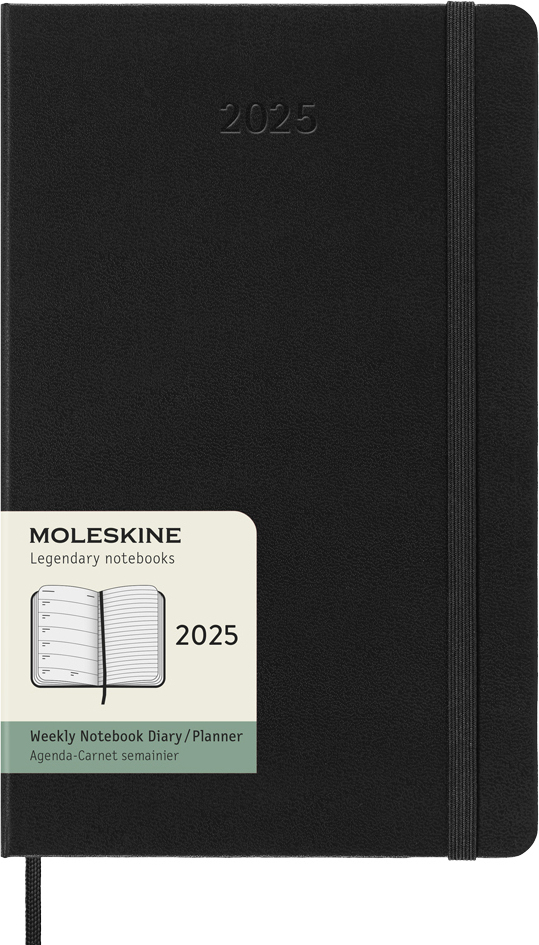 Kalendarz Moleskine 2025 12M L tygodniowy twarda oprawa - FF
