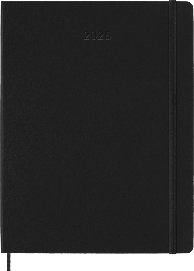 Kalendarz Moleskine 2025 12M XL granatowy tygodniowy twarda oprawa