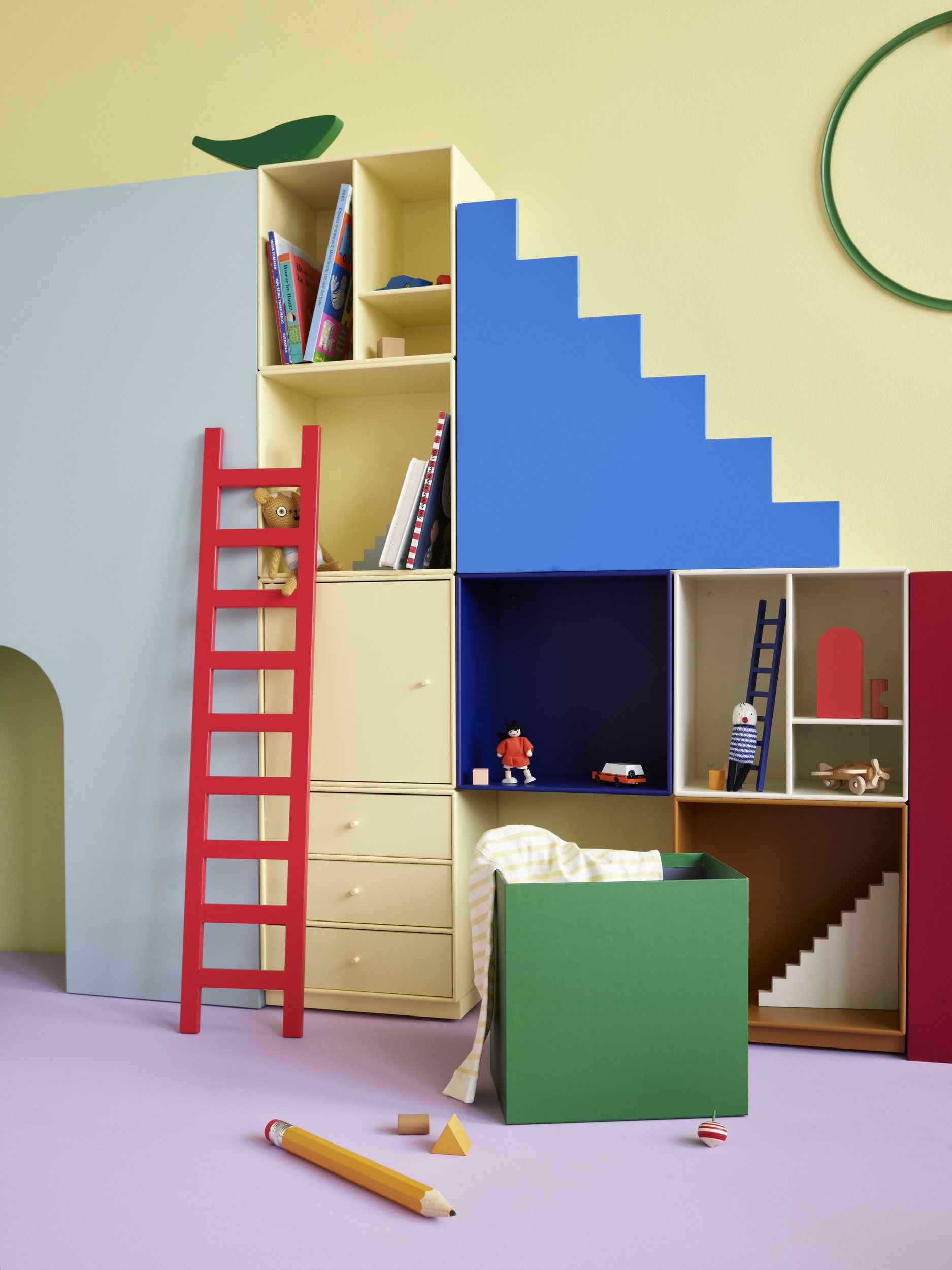 Półka modułowa Montana Mini 1001 jasnomiętowa - 1001-161-Mist | FF