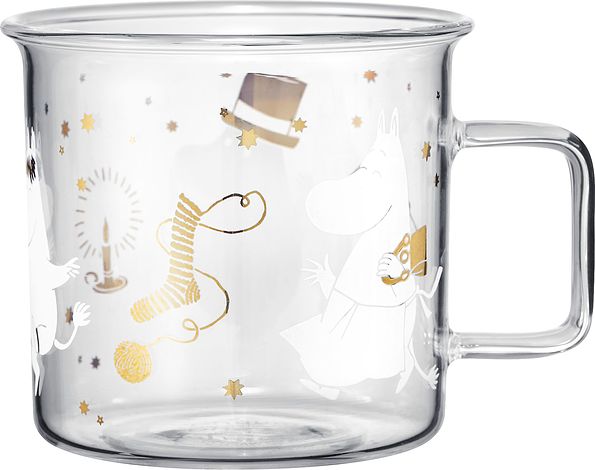 Muurla Mug 350 ml The Moomins Sparkling Stars glass - 741-035-05