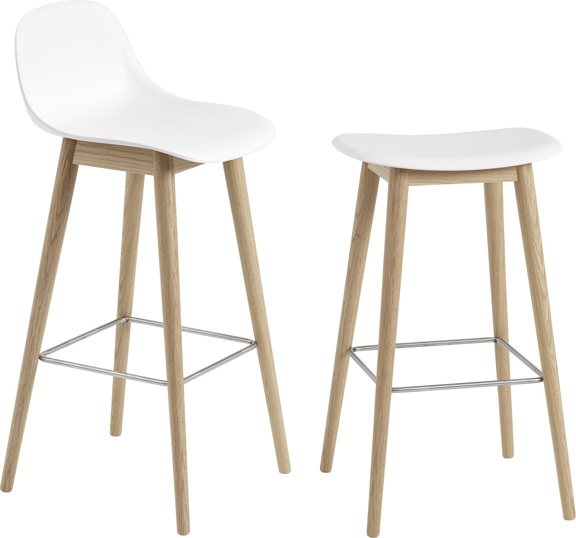 Stołek barowy Fiber 75 cm - Muuto 58914, Iskos-Berlin | FF