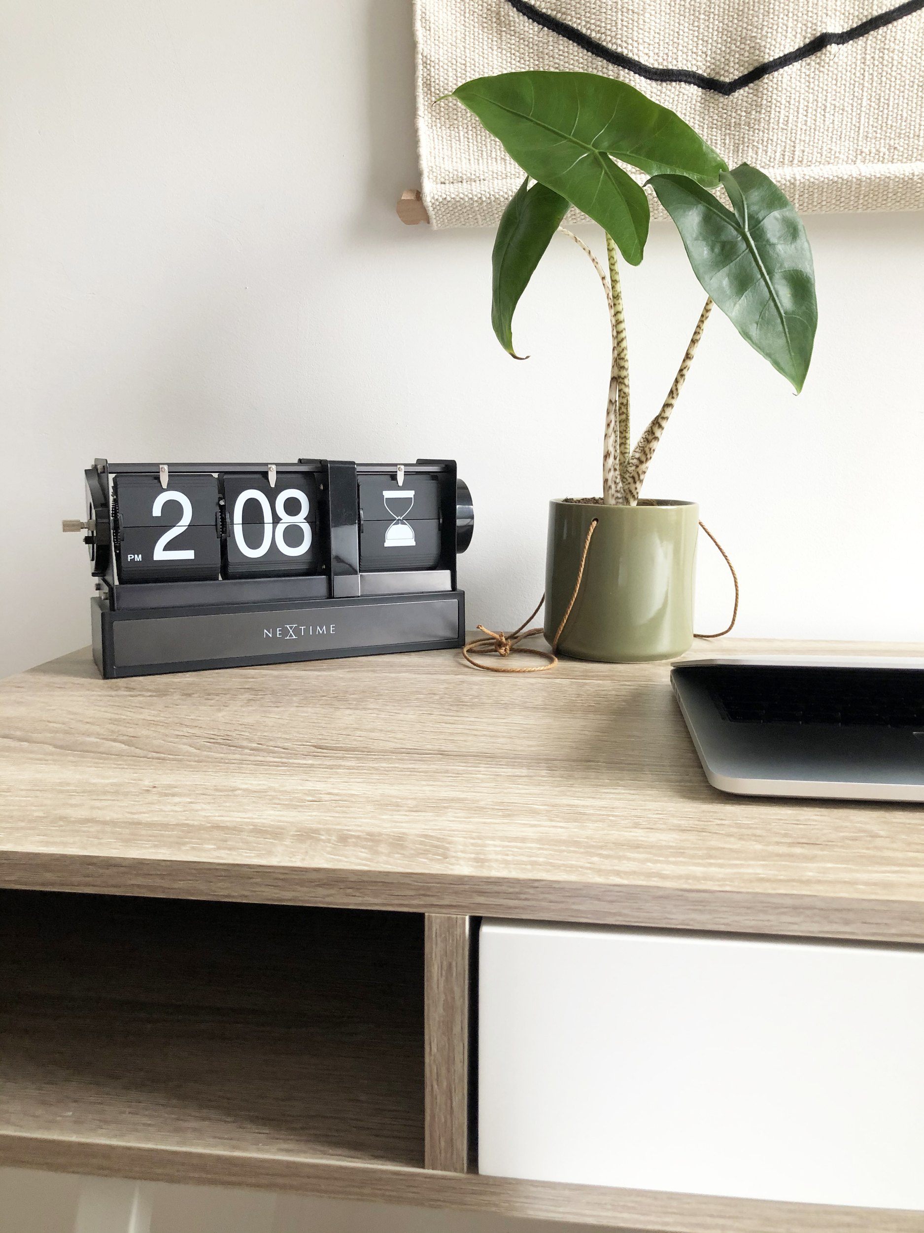 Zegar klapkowy Hourglass Flip - NeXtime 5216ZW | Fabryka Form