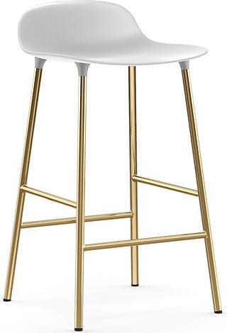 Form Bar stool 65 cm on brass legs - Normann Copenhagen 1400924