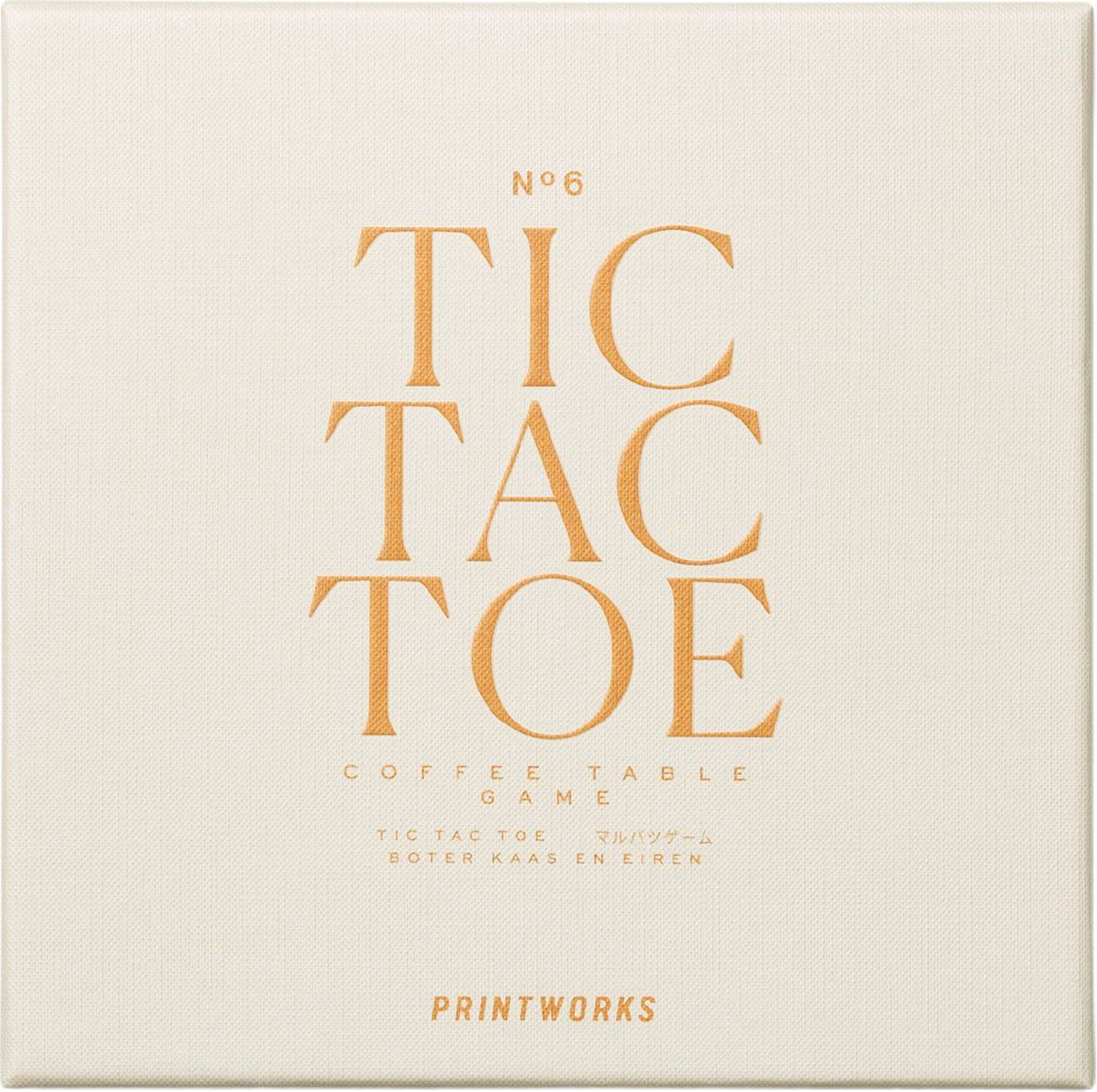 Tic Tac Toe Printworks Classic beżowa - PW00689 | Fabryka Form Tic Tac Toe Printworks Classic beżowa - PW00689 | Fabryka Form