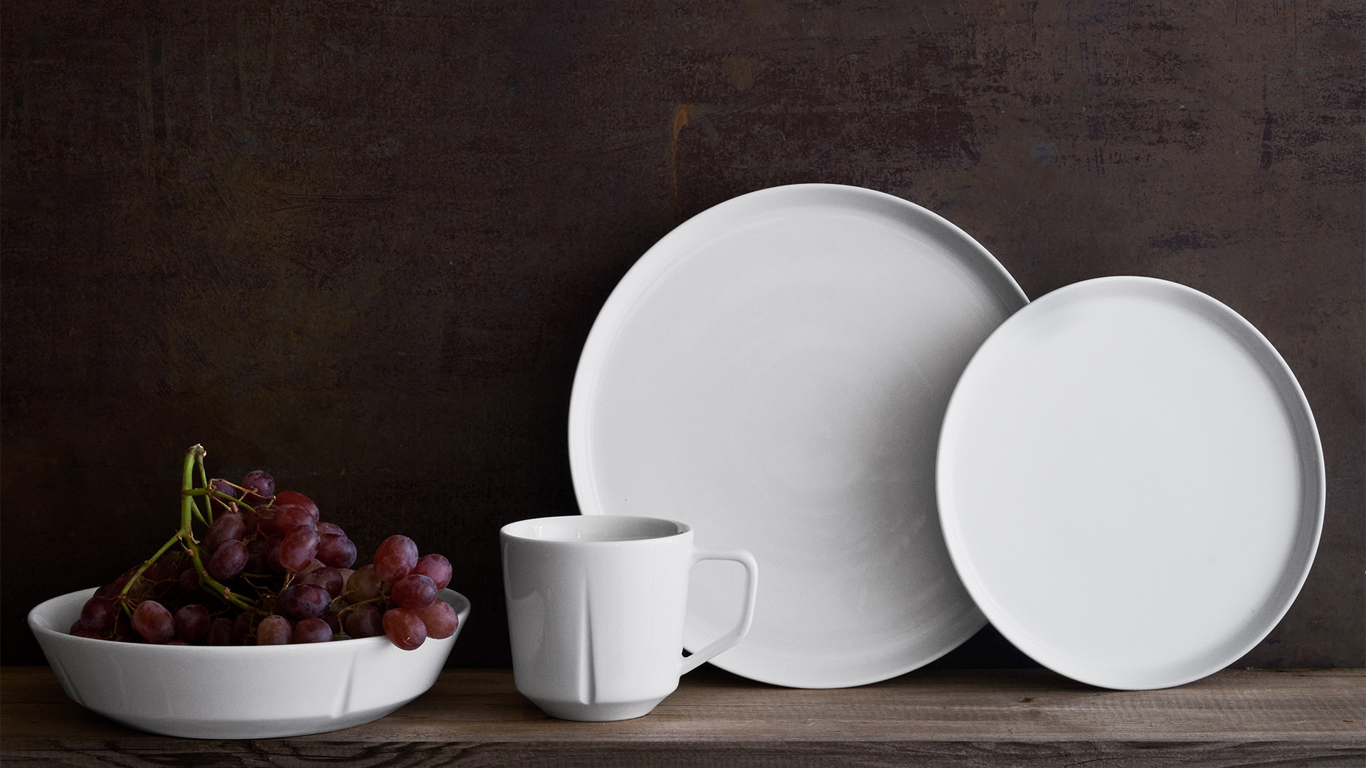 Miski Grand Cru Essentials niskie 21 cm białe 4 szt. - Rosendahl