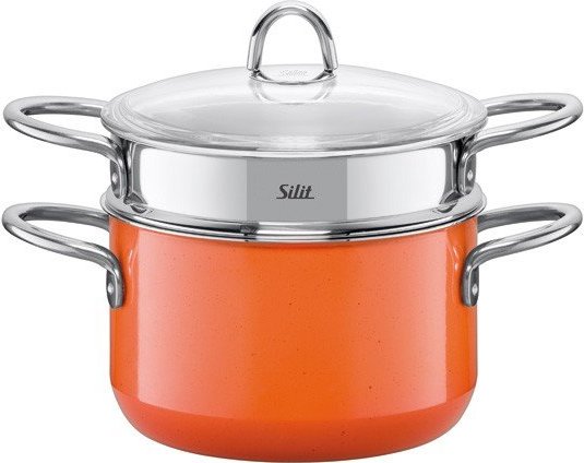Garnek z wkładem do gotowania makaronu Wild Orange - Silit | FF Garnek z wkładem do gotowania makaronu Wild Orange - Silit | FF
