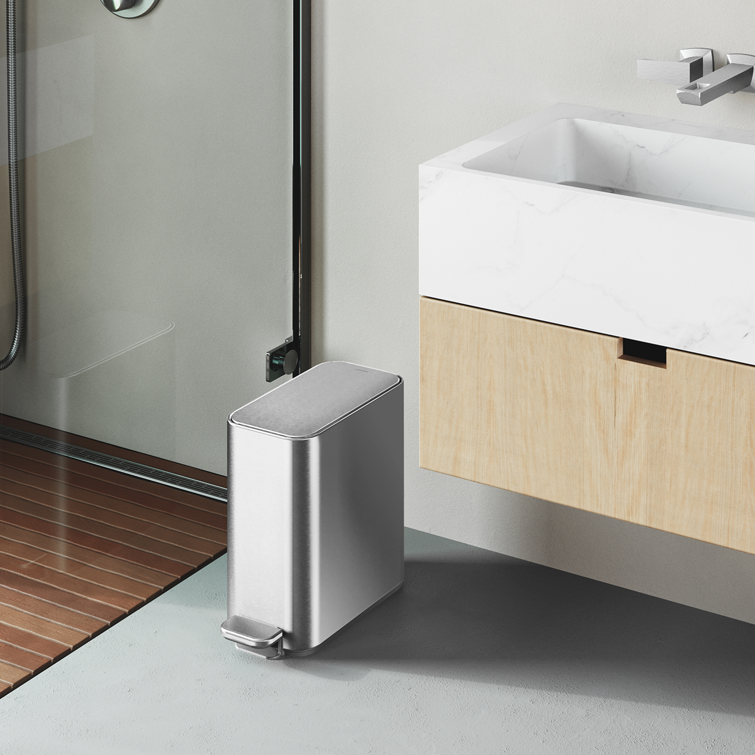 Kosz na śmieci pedałowy Slim 5 l - Simplehuman CW2096 | FF