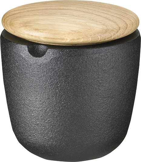 Recipient pentru condimente Skeppshult cu capac din lemn de stejar