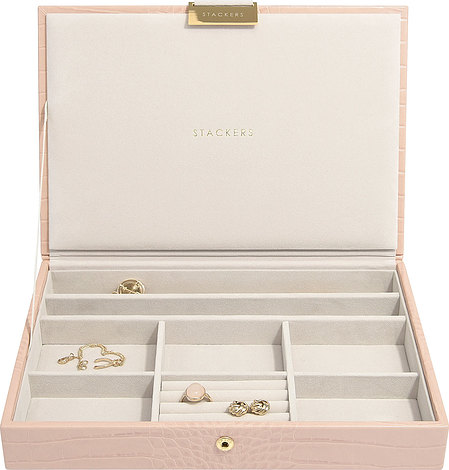 Stackers Croc Jewellery box classic with lid - 74156 | FormAdore