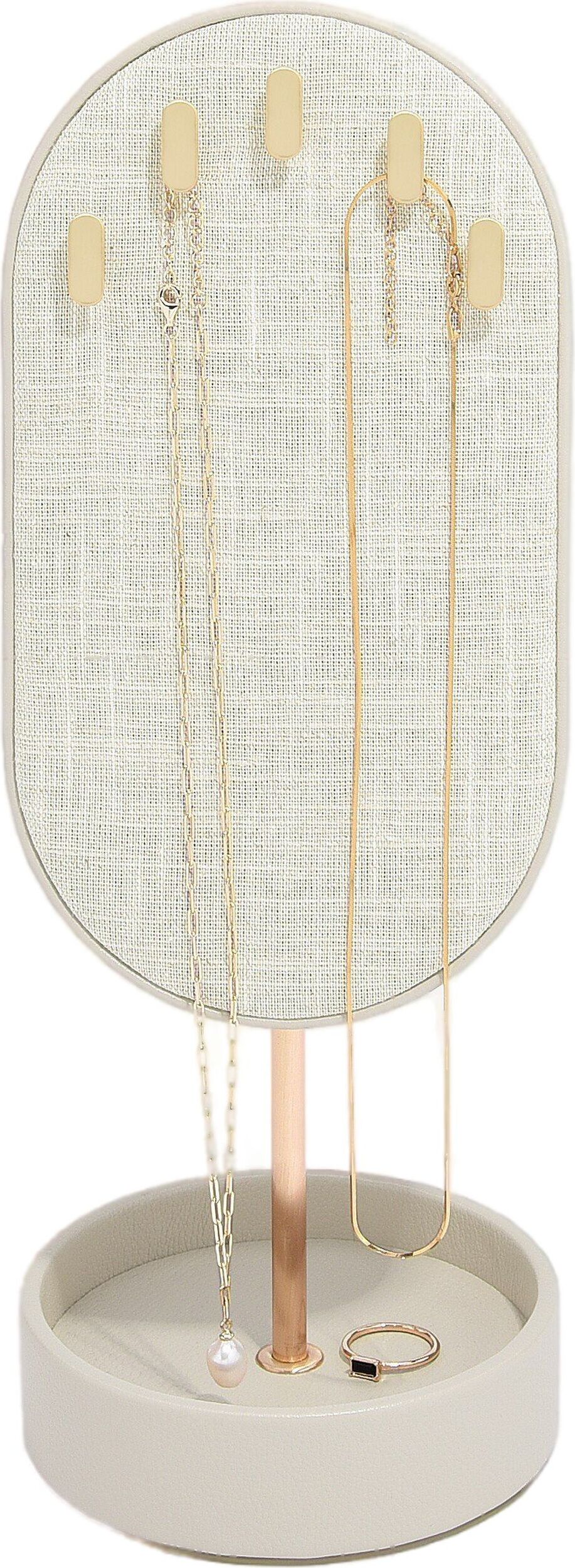 Stackers Jewellery rack light beige linen - 76376 | FormAdore