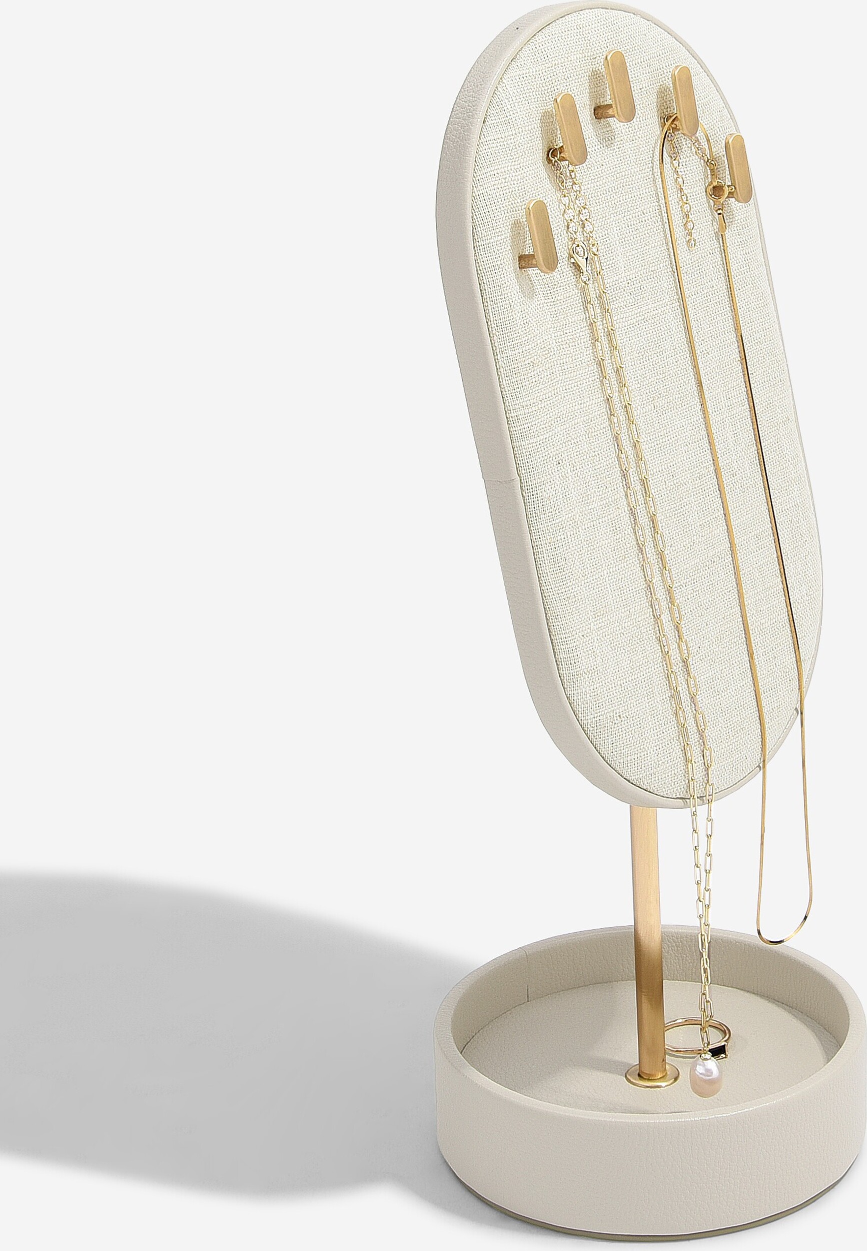 Stackers Jewellery rack light beige linen - 76376 | FormAdore