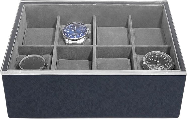 Stackers Pebble Classic Watch case 8 chambers with lid - 74560 | FA