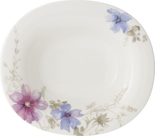 Mariefleur Gris Basic Tiefer Teller 24 cm oval - Villeroy & Boch