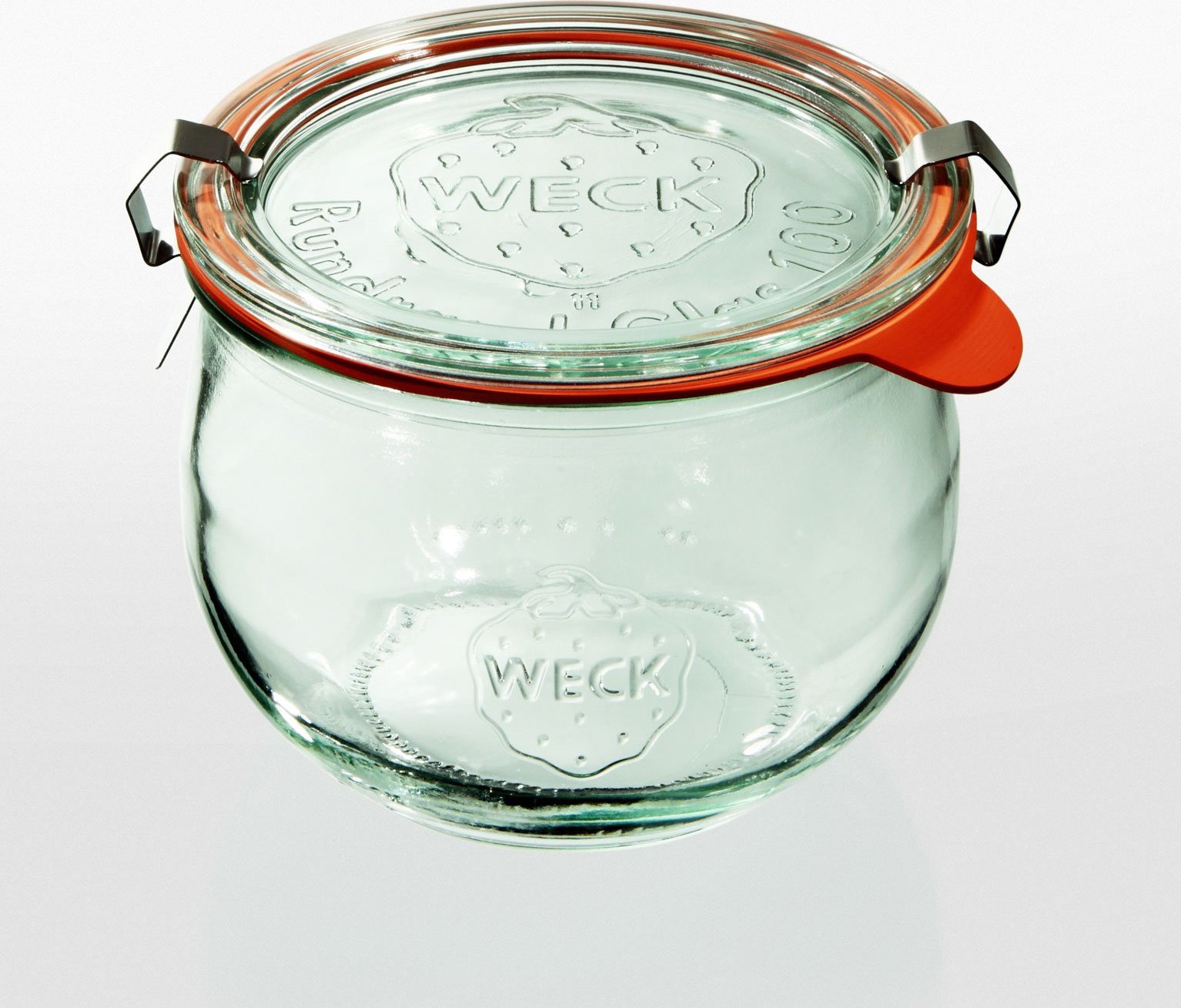 Słoik Weck o zaokrąglonej podstawie z pokrywką - weck | FF