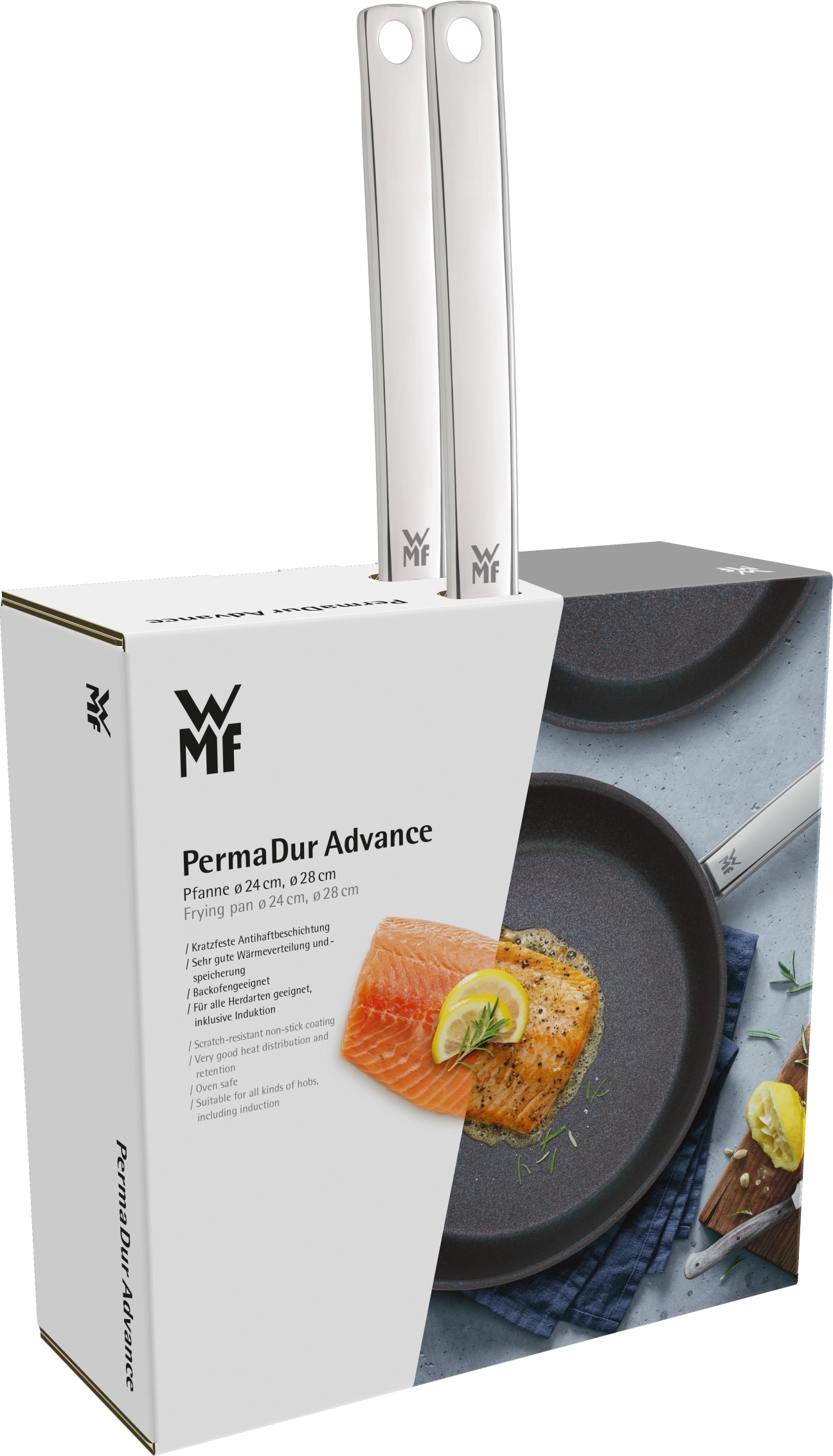 Patelnie PermaDur Advance 24 cm + 28 cm 2 szt. - WMF 0775024021