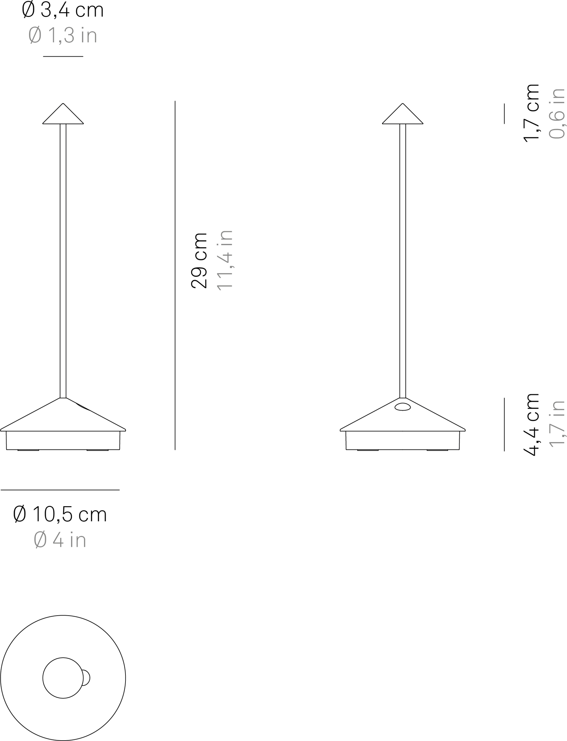 Stolná lampa Pina - Zafferano LD0650B3 | FormAdore