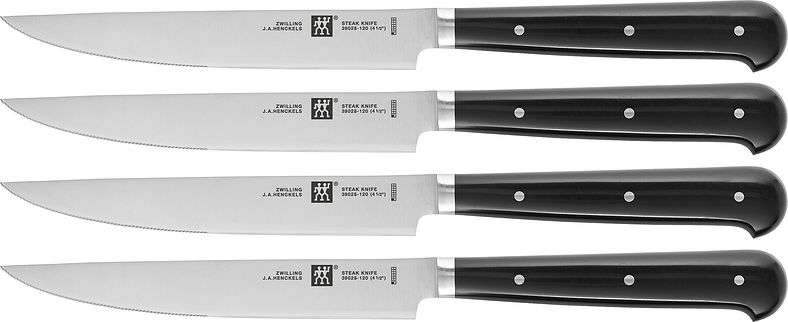 Zwilling Steakmesser 12 cm schwarz mit Zacken 4 St. - 39029-002-0